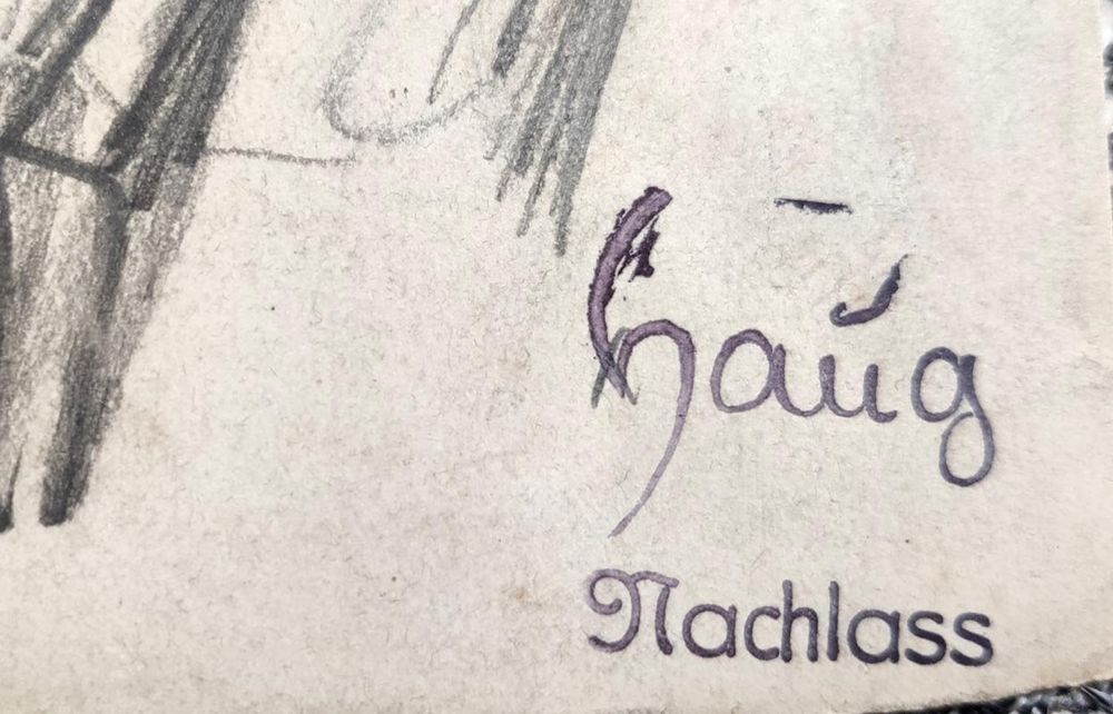 ROBERT VON HAUG – Verwundeter Soldat (Zeichnung) Informatio (Gebraucht ...