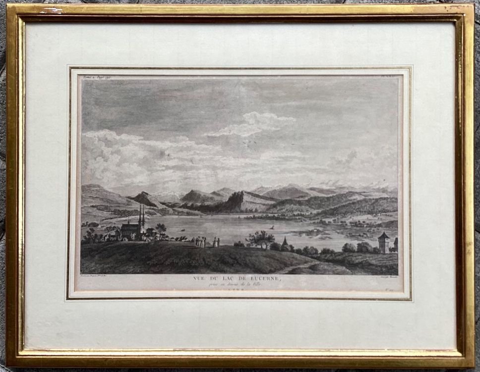 Antike Kupferstich vue du lac de Lucerne | Kaufen auf Ricardo