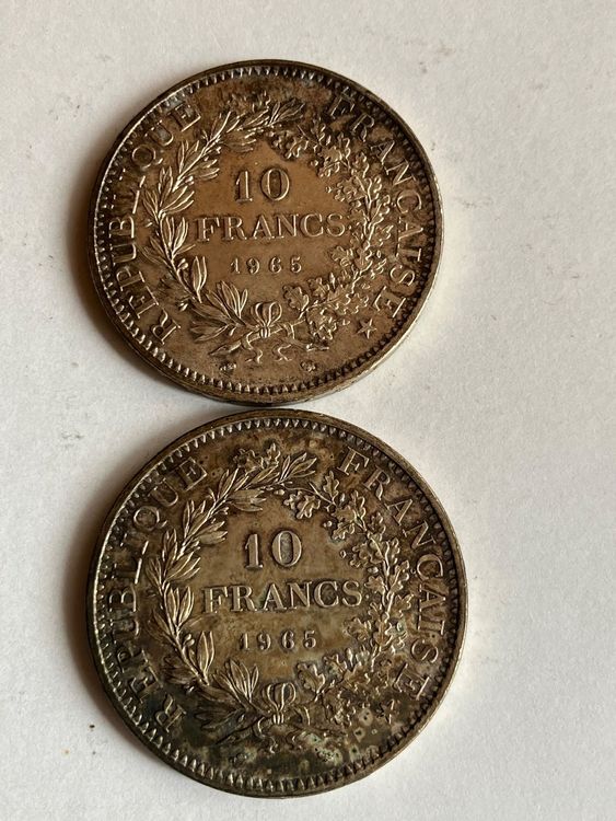 2 x 10 Franc Frankreich 1965 (Gebraucht) in untervaz für CHF 29 – mit Lieferung auf Ricardo kaufen