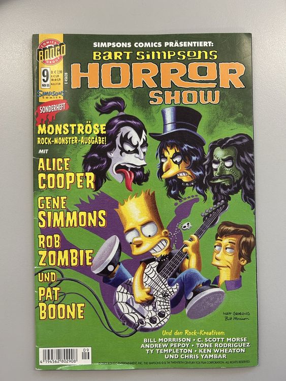 Simpsons Comic Sonderheft Nr. 9 Horror Show (Gebraucht) in Schongau für ...