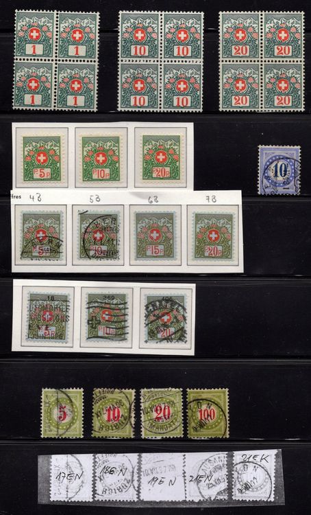 R404 / Collection de timbres taxes + lettres taxées (Gebraucht) in Ste-Croix für CHF 20 – mit ...