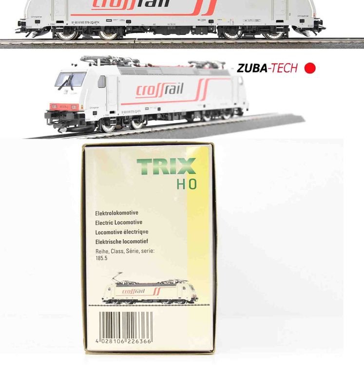 Trix 22636 E-Lok BR 185 Crossrail CB Rail H0 GS Analog OVP (Gebraucht ...