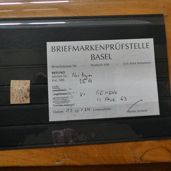 STRUBEL° SBK 25 G Kat. 100.- VOLLSTEMPEL m.BEFUND s.Bilder (Gebraucht) in Egliswil für CHF 15 ...