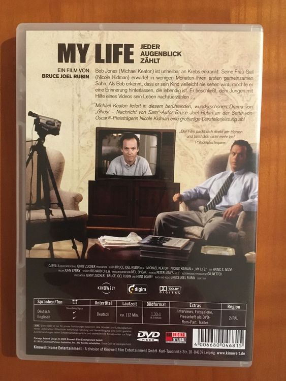 My Life (Michael Keaton/Nicole Kidman) - Dvd (Gebraucht) in Arbon für ...