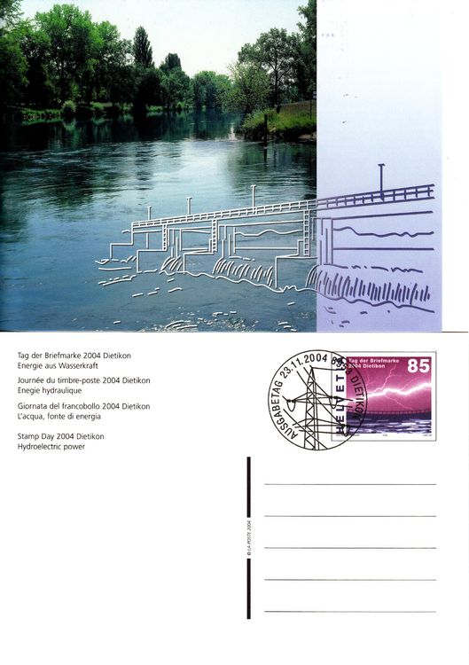 2 PK °°/** PK Ganzsache Tag der Briefmarke 2004 - Dietikon | Kaufen auf Ricardo