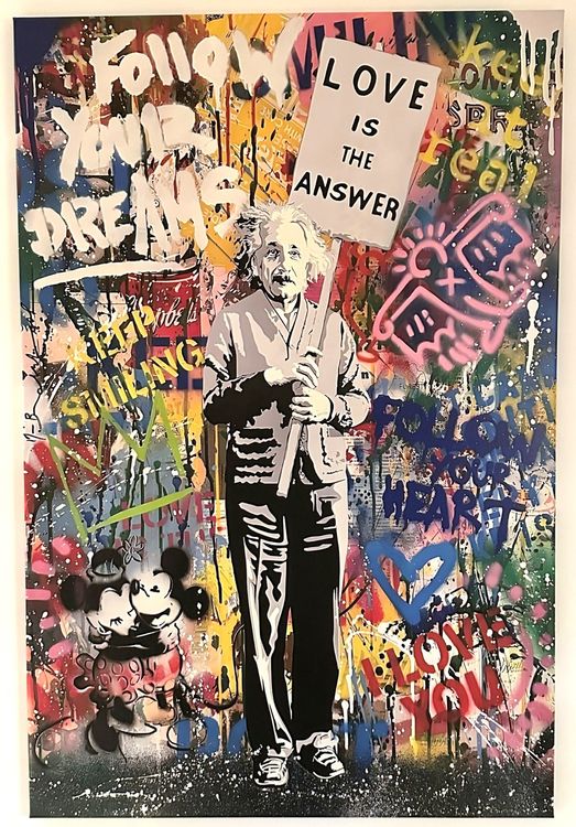 Mr. Brainwash "Love is the answer" Pop Art Bild von Banksy (Neu (gemäss ...