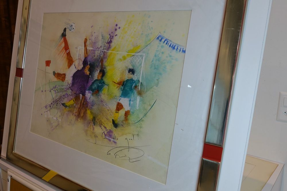 Sven Spiegelberg, Schweizer Kunst, Fussball, Lithographie (Gebraucht) in Zumikon für CHF 222 ...