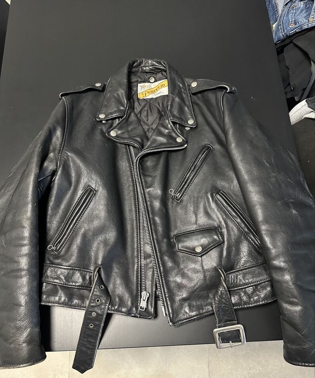 Vintage Perfecto Leather Motorcycle Jacket (Gebraucht) in Coldrerio für ...