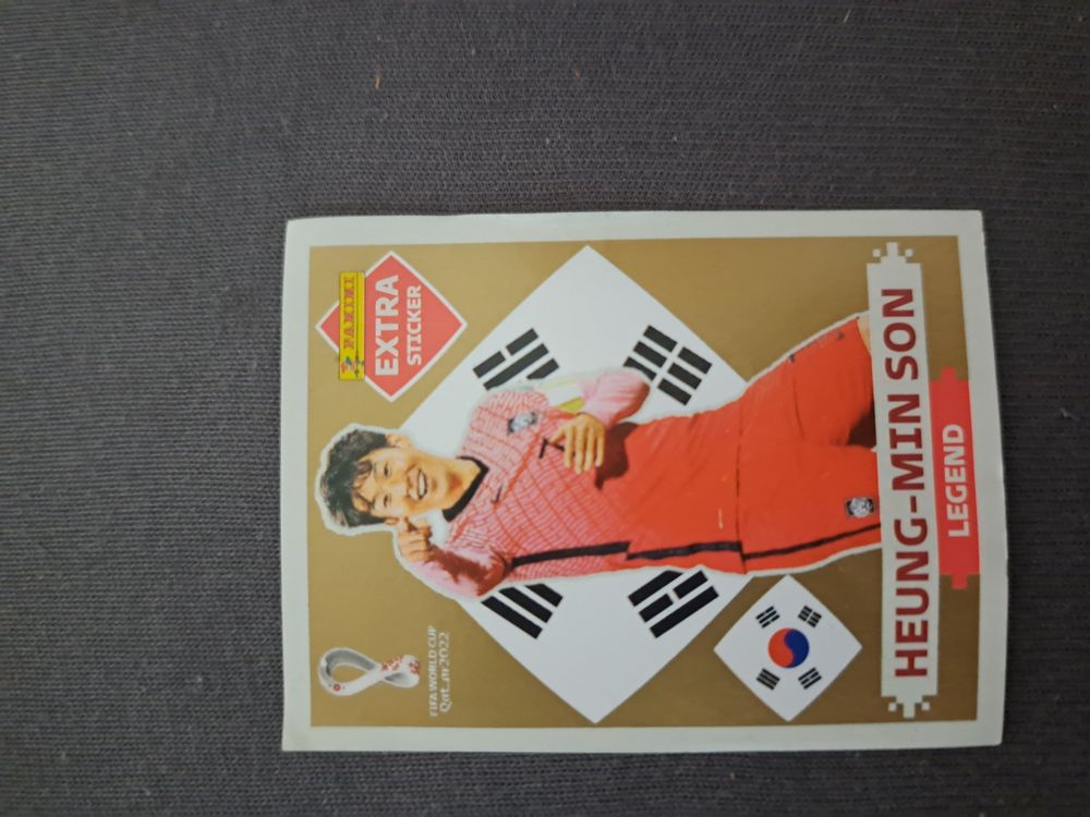WM 2022 Panini Sticker Heung-Min Son Extra Sticker Gold | Kaufen auf ...