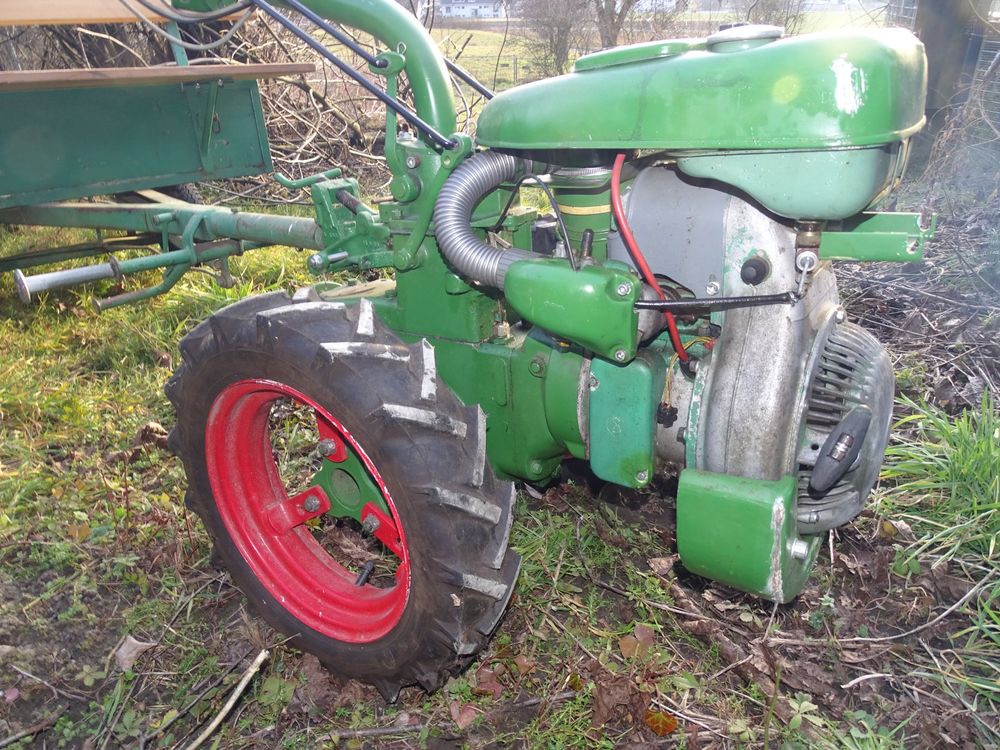 Holder E6 Sachs Einachser Oldtimer mit Anhänger Benzinmotor (Gebraucht ...