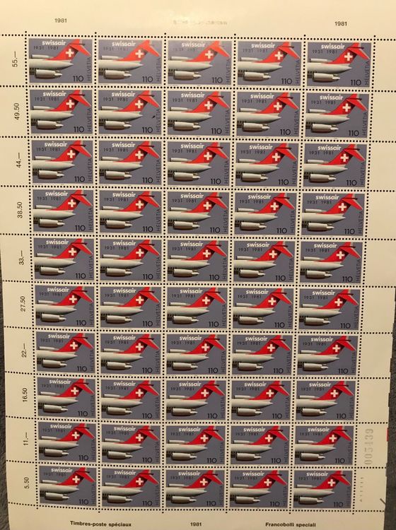 Swissair Bogen a 1.10 (Neu (gemäss Beschreibung)) in Grafenort für CHF 55 – mit Lieferung auf ...