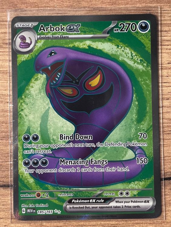 Arbok ex FULL ART 185/165 Pokemon Mew 151 | Kaufen auf Ricardo