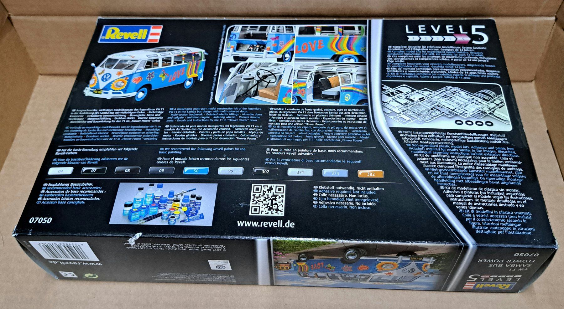 Revell 07050 VW T1 Samba Bus Flower Power (Neu und originalverpackt) in ...