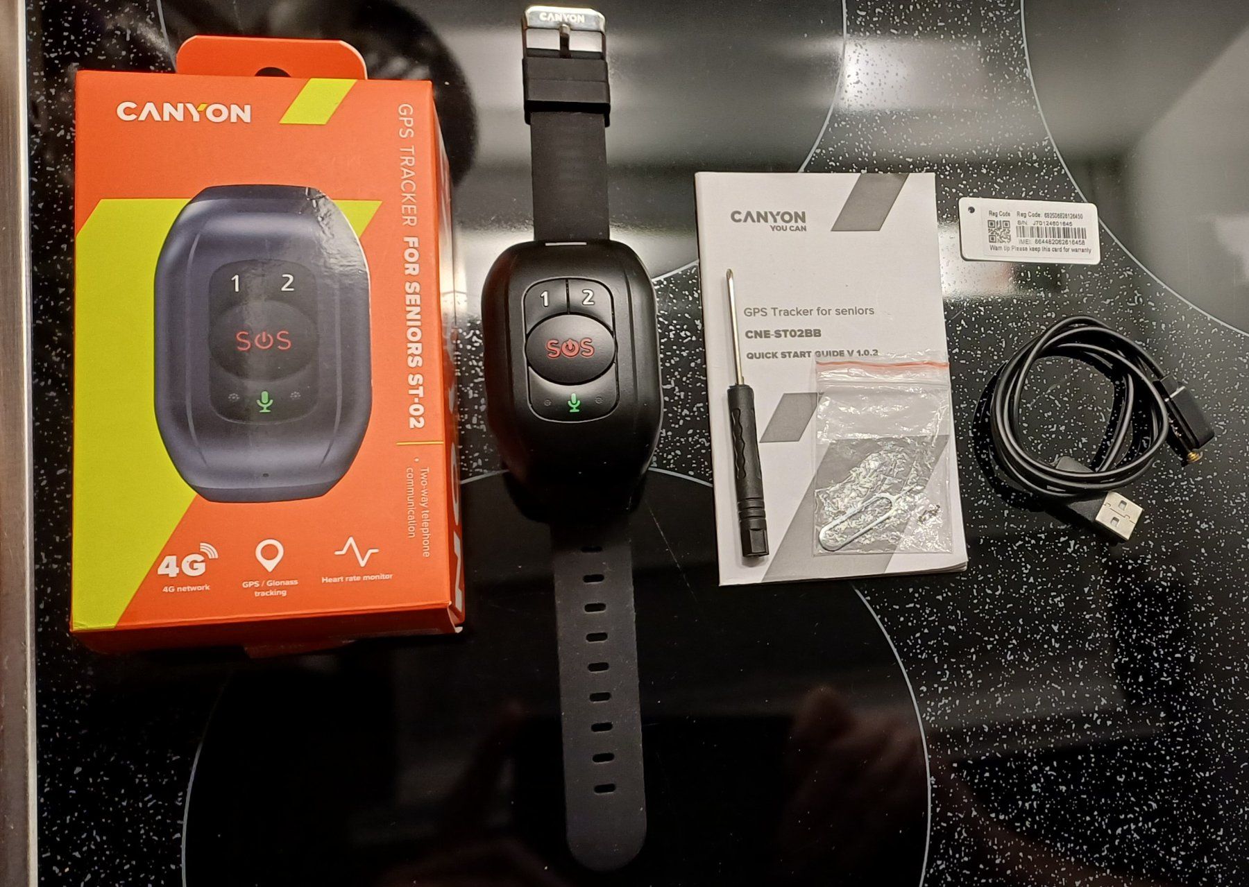 CANYON ST-02 GPS TRACKER / SOS Gesundheitsuhr für Senioren (Gebraucht ...