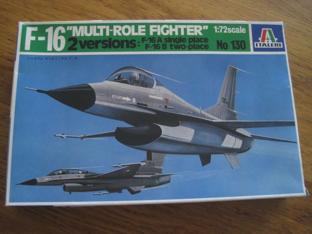 F 16 Multi Role Fighter 1/72 Italeri Bausatz 2 Versions (Neu und ...