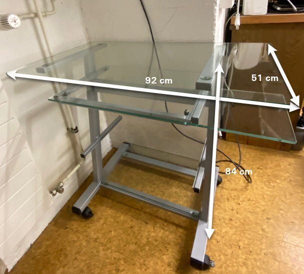 Computertisch aus Glas | Kaufen auf Ricardo
