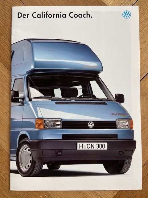 VW Volkswagen CALIFORNIA COACH 1994 1995 Prospekt brochure (Neu (gemäss ...
