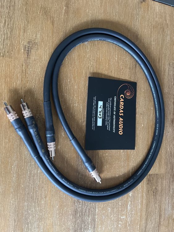 Cardas Reflection RCA Chinch Kabel 1 m. (Gebraucht) in Uster für CHF 980 – mit Lieferung auf ...
