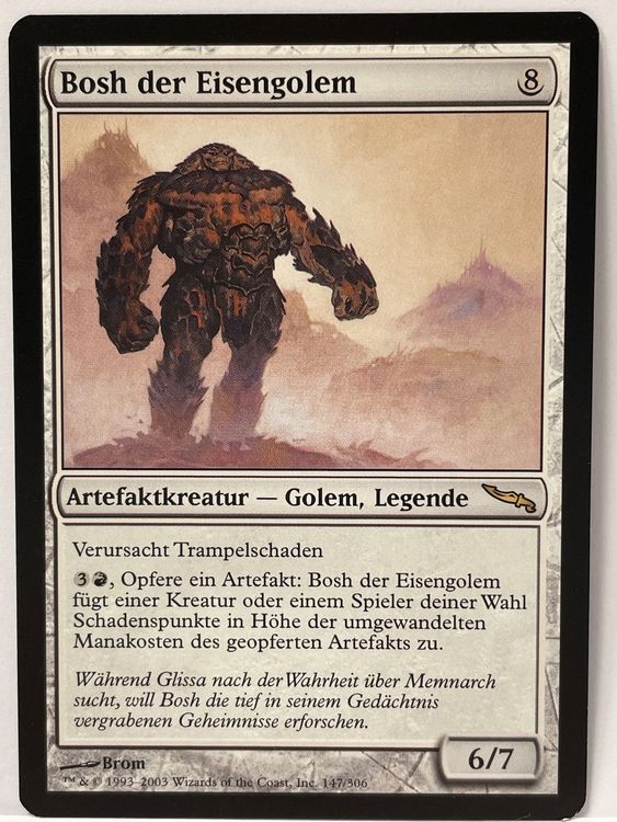 Magic The Gathering - Bosh der Eisengolem | Kaufen auf Ricardo