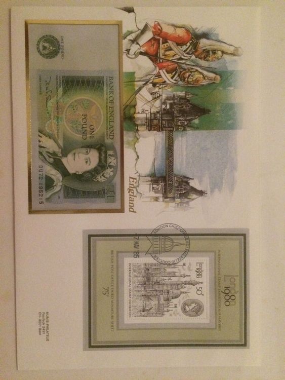 Banknotenbrief England (Neu und originalverpackt) in Muralto für CHF 4.95 – mit Lieferung auf ...