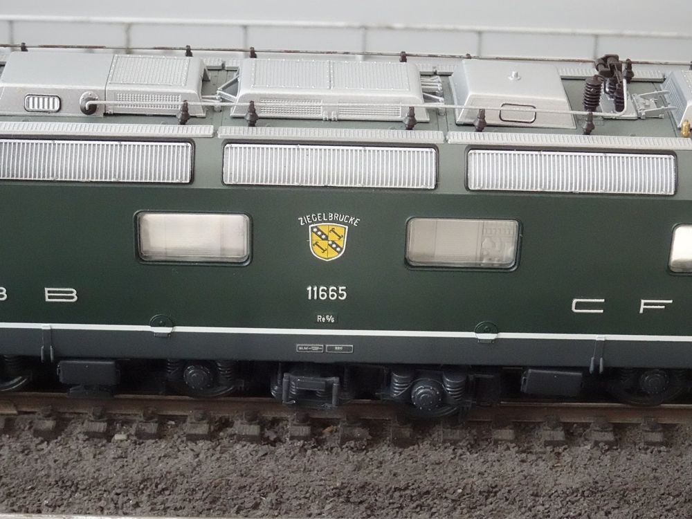 Roco 69730.2, E-Lok Re 6/6 11665 "Ziegelbrücke" ESU-Decoder (Neu ...