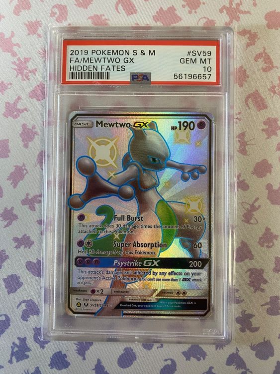 Pokemon - SV59 - Mewtwo GX - Hidden Fates - 2019 - PSA 10 | Kaufen auf ...