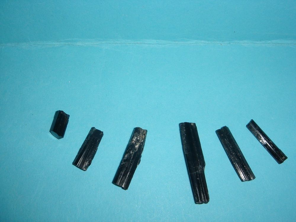 Turmaline 6Stk. mit schönem Glanz und Farbe Misox (Neu (gemäss ...