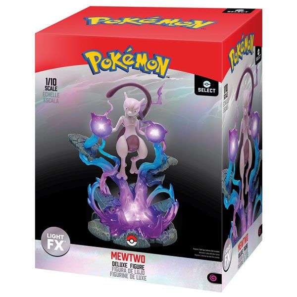 Pokémon Statue Mewtwo 33cm Deluxe / mit Lichtfunktion (Neu und ...
