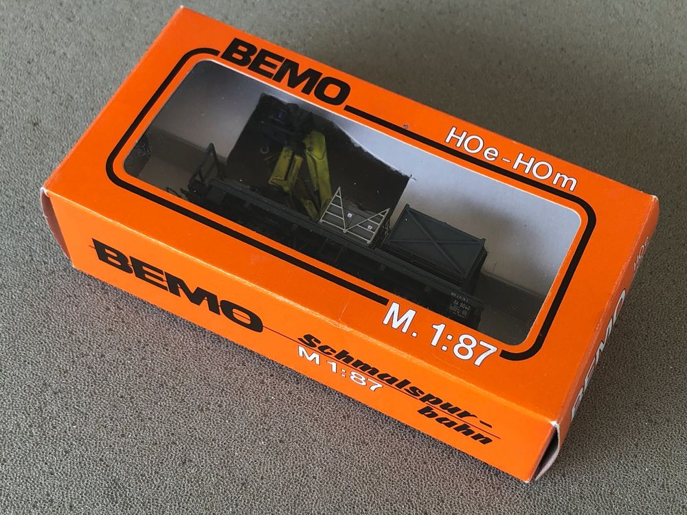 BEMO 2262 Xk 9040 RhB Behälterwagen mit Kran HOm (Gebraucht) in ...