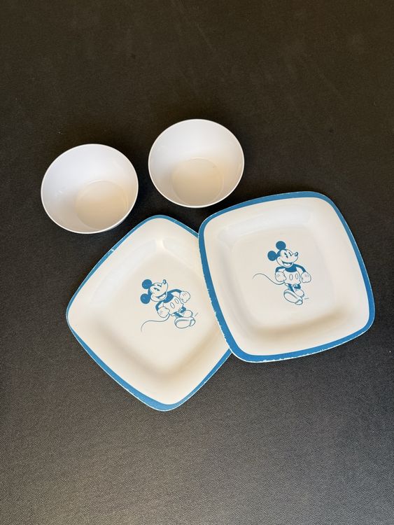 Original Mickey Mouse Plates & Bowls - Set of 4 (Gebraucht) in Horgen ...