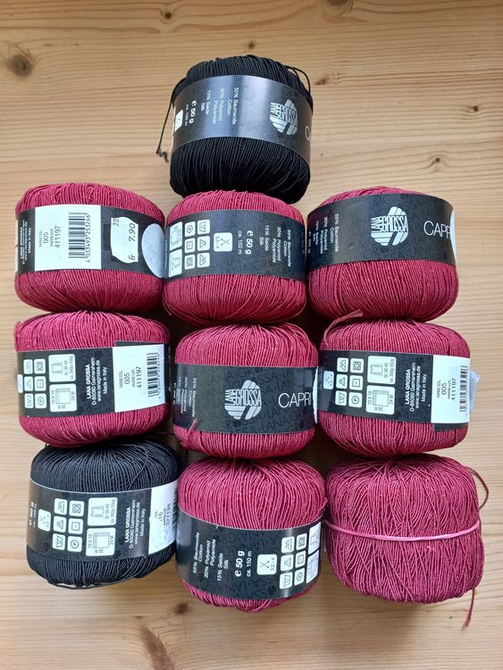 10 Knäuel Garn Capri von Lana Grossa: Seide/B'wolle/Polyamid | Kaufen ...