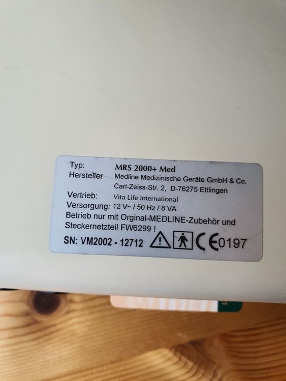 Magnetfeldtherapie Vita Life MRS 2000+ Med (Gebraucht) in Pfaffhausen für CHF 300 – nur Abholung ...