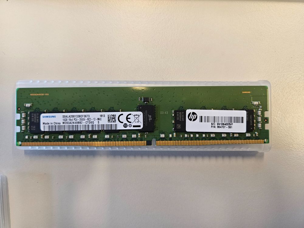 HP DDR4-RAM 1XD85AA 2666 MHz ECC 2x 16 GB | Kaufen auf Ricardo