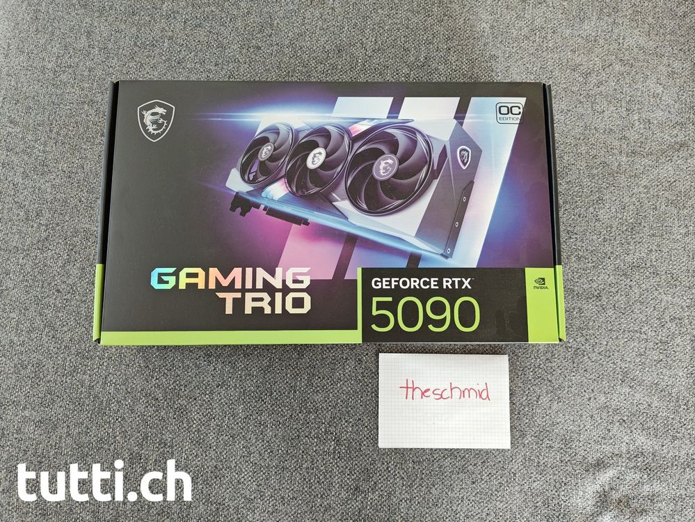 MSI GeForce RTX 5090 GAMING TRIO OC (Neu und originalverpackt) in Jona ...