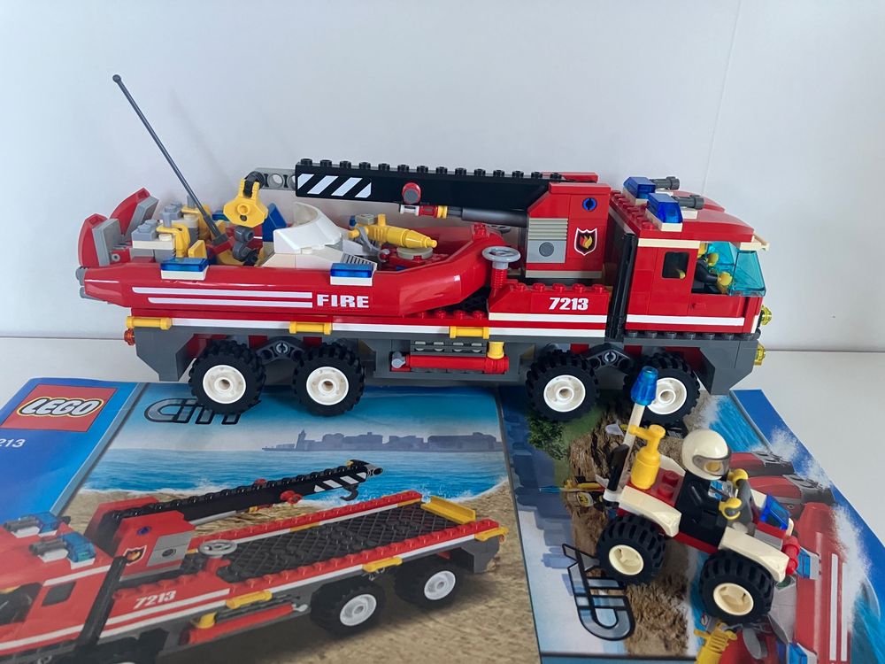 Lego City 7213 Le camion tout-terrain et le bateau pompier | Kaufen auf ...