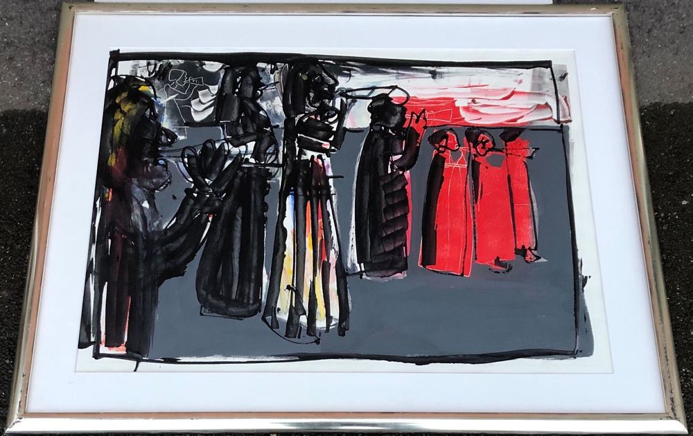 John Kiki (1943) grosses Gemälde | Kaufen auf Ricardo