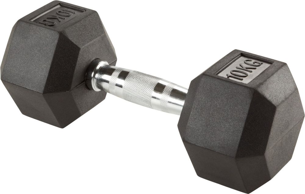 Hantel / Hanteln / Hexagon Rubber Coated Dumbbell | Kaufen auf Ricardo