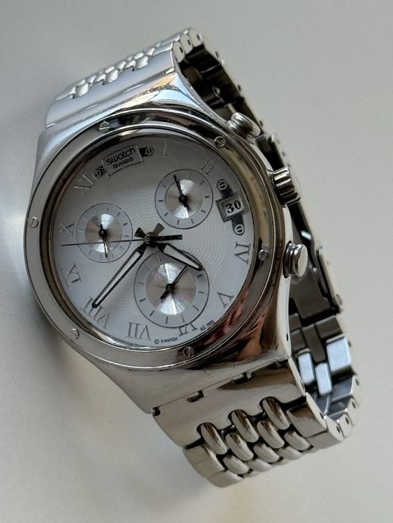 Swatch Irony Chrono Edelstahl Armbanduhr Herrenuhr (Gebraucht) in ...
