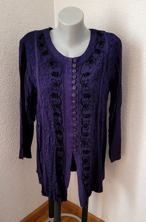 NEU! BOOM BABA Bluse Stickerei Gr. M/L Hippie Boho Chic (Neu (gemäss ...