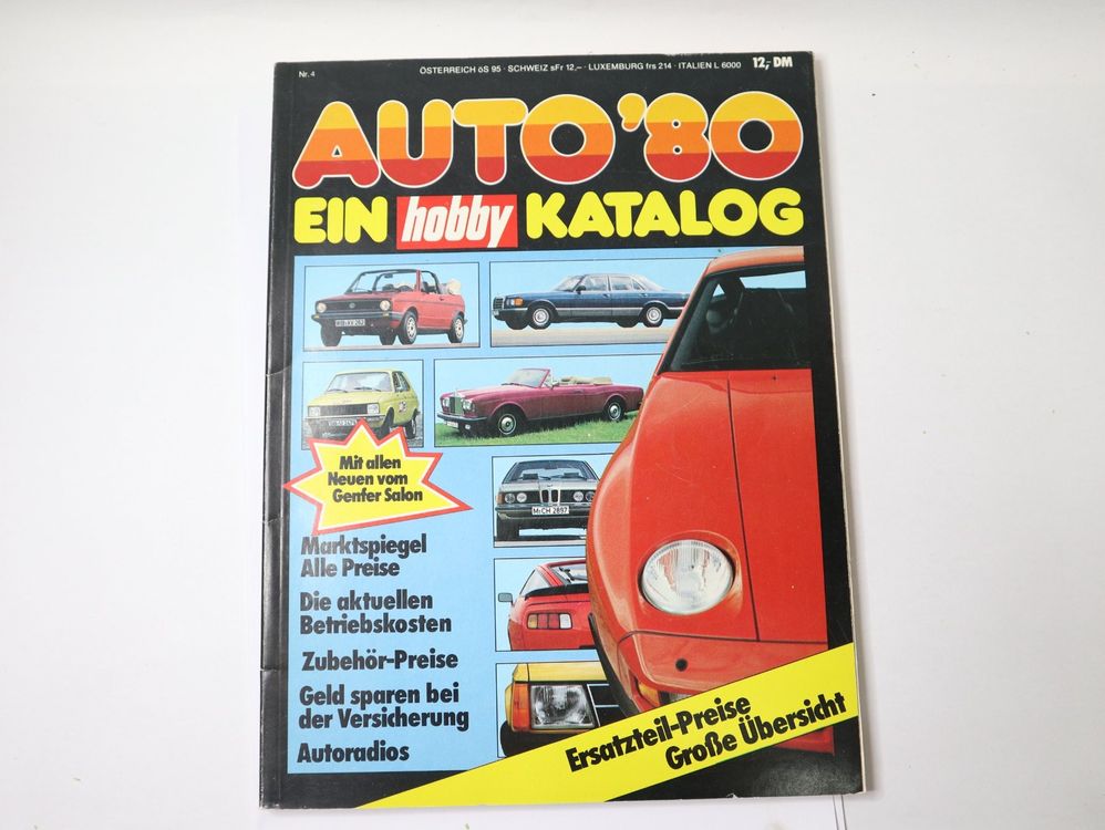 Auto Katalog 1980 BMW AUDI ALFA CADILLAC FORD SIMCA TRANS AM (Gebraucht ...