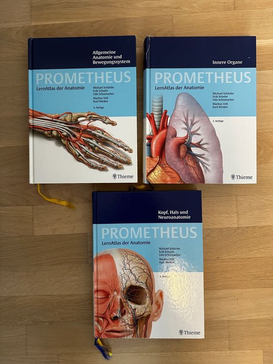 PROMETHEUS Lernatlas Anatomie Set (3 Bände) 3/4.Auflage (Gebraucht) in ...