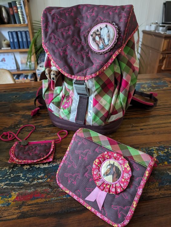Schulrucksack Spiegelburg mit Etui und Portemonnaie (Gebraucht) in ...