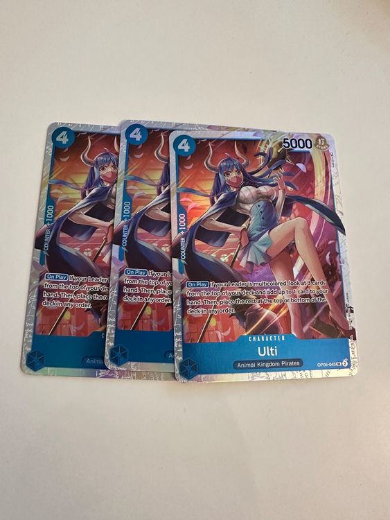One Piece TCG OP05-043 SR Ulti (3x) (Neu (gemäss Beschreibung)) in Oberentfelden für CHF 5 – mit ...
