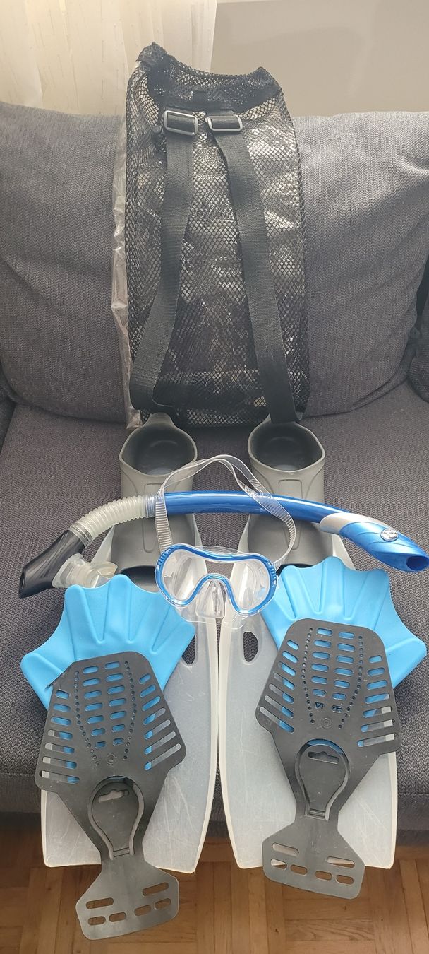 Ensembl plongée SharkSkin Palmes39/41, masque, tuba,lunette (D'occasion ...