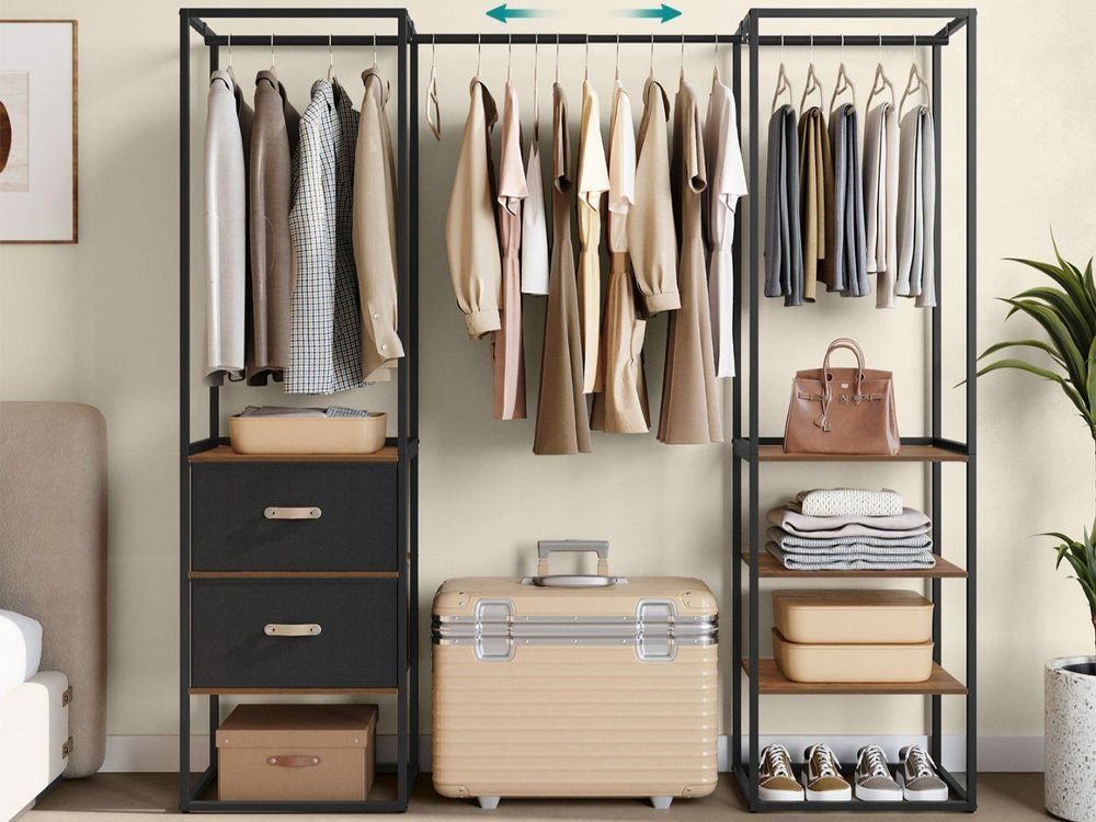 Kleiderständer mit Auszug 2 Schubladen und 4 Ablagen TALINA (Neu und originalverpackt) in Lachen ...