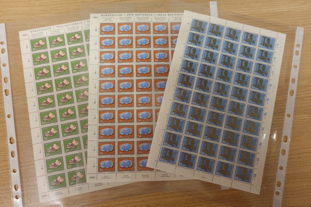Bogen Lot Pro Patria 1960, Postfrisch (Neu (gemäss Beschreibung)) in ...