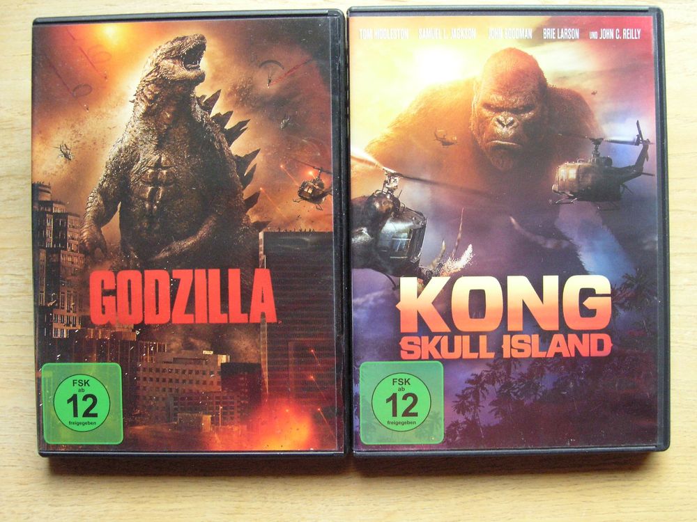 KONG SKULL ISLAND & GODZILLA 2- DVD SET | Kaufen auf Ricardo