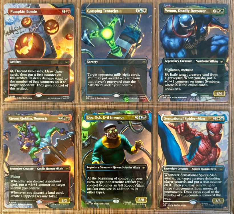 Marvel's Spider-Man Eternal - Variants Borderless Rares 6/6 (Neu ...