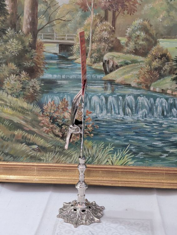 TOP KARTEN VISITENKARTEN HALTER " HAND " VERSILBERT (Gebraucht) in ...