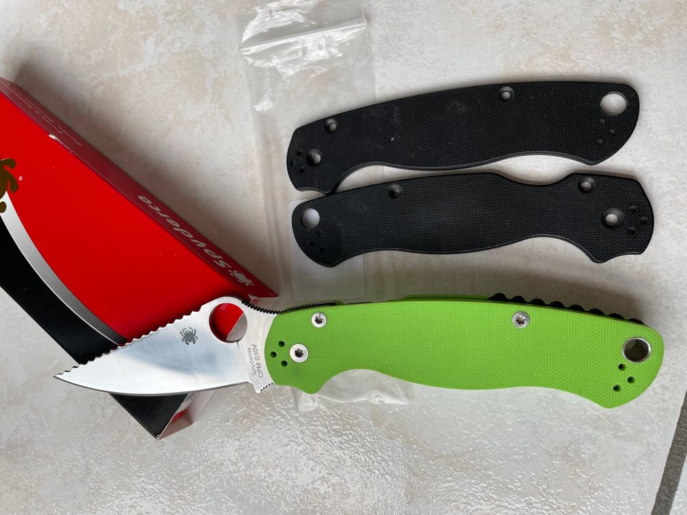 Customized Spyderco Paramilitary 2 - C81GPCMOB (Neu (gemäss ...